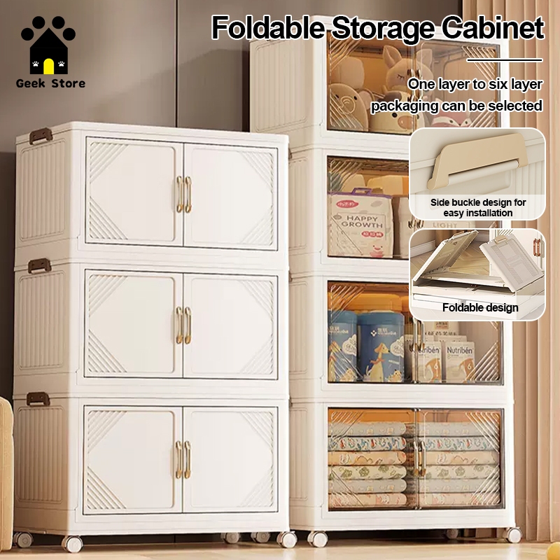Foldable Storage Cabinet Drawer Box For Clothes Plastic Clothes Storage ...