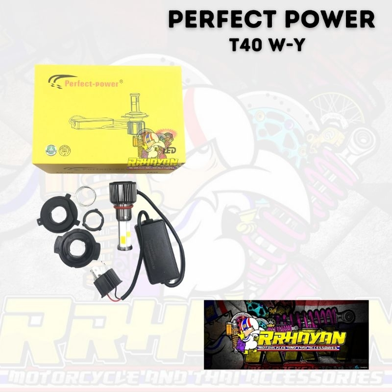 PERFECT POWER T40- W+Y LED MOTORCYCLE HEADLIGHT - UNIVERSAL BRILLIANCE ...