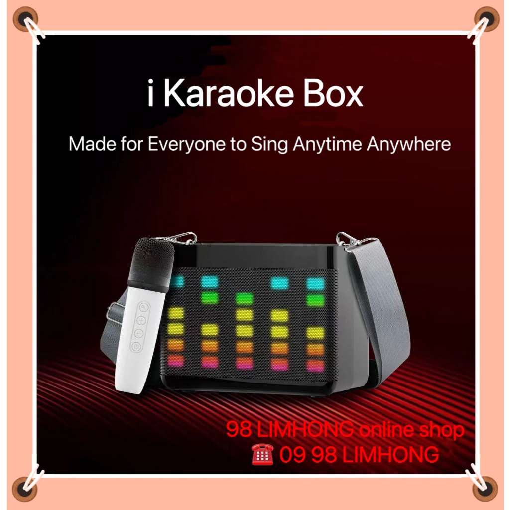 Speaker KTS-1685 KBroad i Karaoke Box Speaker With Wireless Mic and Strap | Shopee Philippines