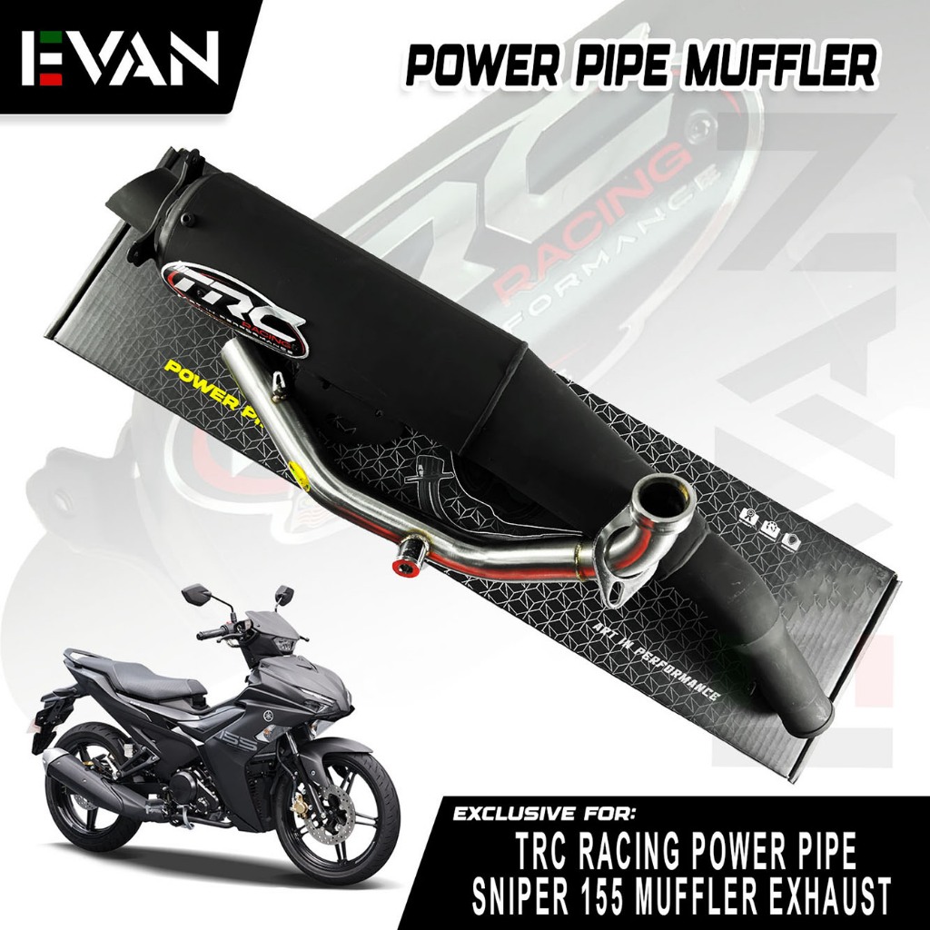 EVAN.PH TRC Racing Sniper 155 Power Pipe Muffler Exhaust 1733 | Shopee ...