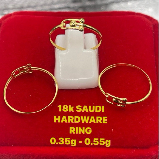 COD 18k SAUDI GOLD HARDWARE RING LIGHTWEIGHT | Shopee Philippines