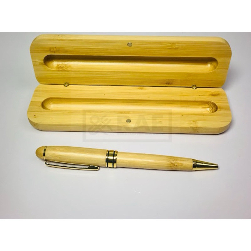 1set New Eco Bamboo Pen With Bamboo Case | Shopee Philippines