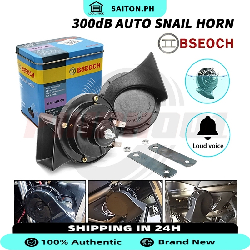 【Local delivery】Bseoch Auto Snail Horn Dual Loud Motorcycle Car ...
