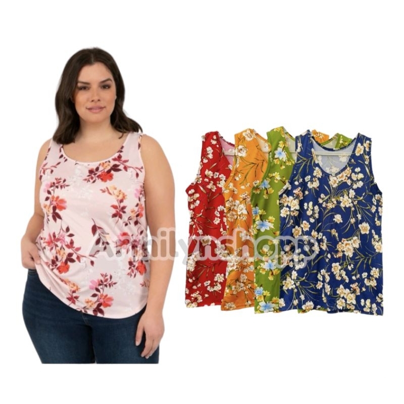 set 3pcs-1pcs Assorted Floral Big Size Sando Women ( Medium to XL ...