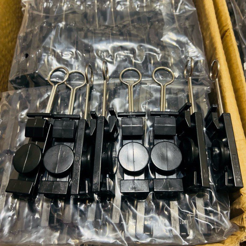 50PCS / 100PCS F CLAMP / BLACK NON TELCO / FIBER OPTIC CABLE ANCHORING ...