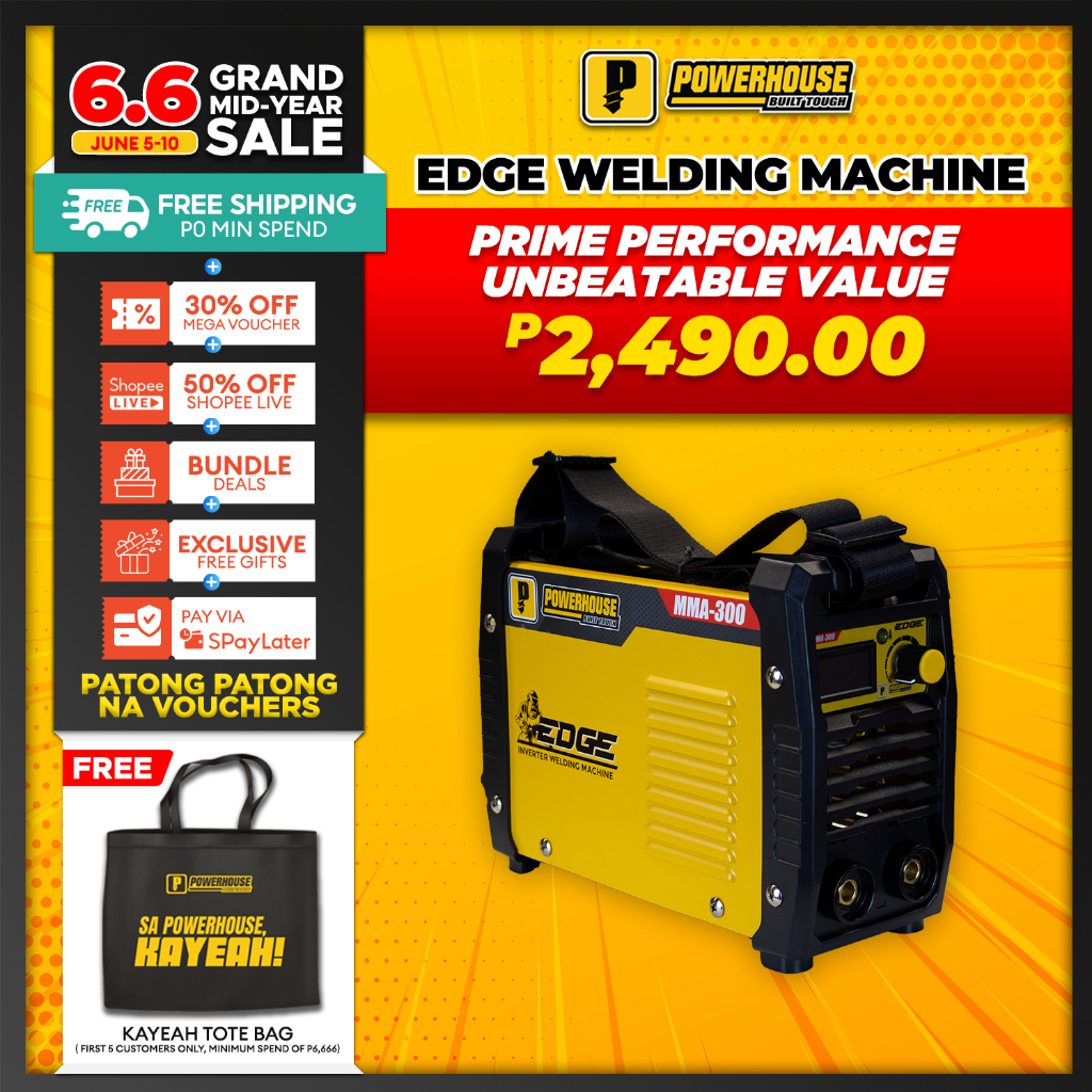 Powerhouse EDGE Inverter Type Portable Welding Machine MMA 300A PHWM ...