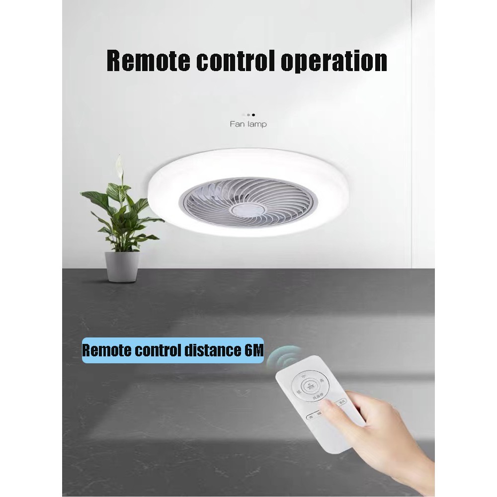 Invisible fan lights Bedroom ceiling fans with remote fan lights Silent ...