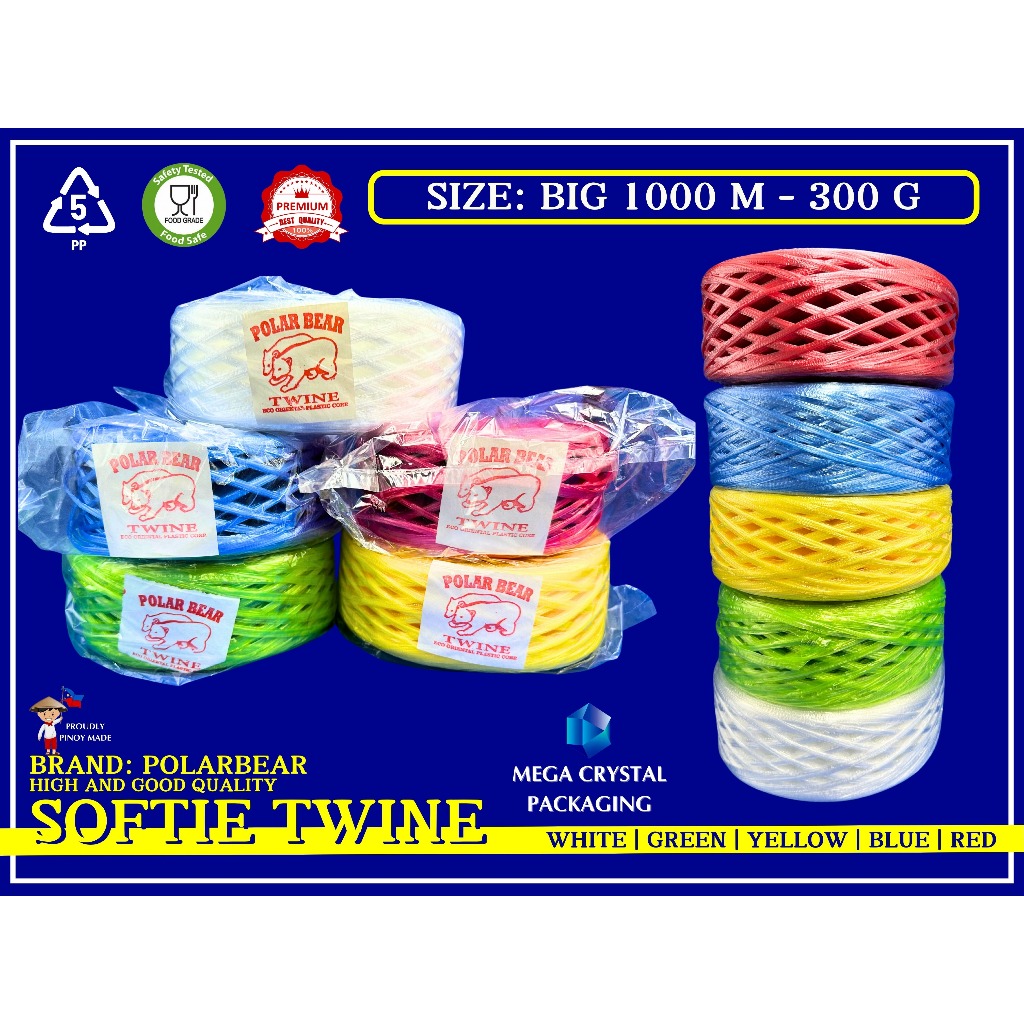 Softie Twine Assorted Colors BIG approx. 1000 meters / 300 grams | Tali ...