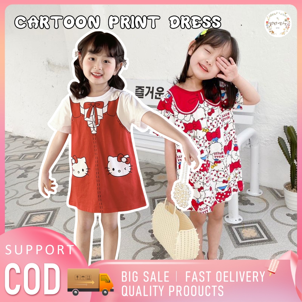 CiCi Korean Kids Girl Princess Girls T-shirt Dress Summer Princess ...