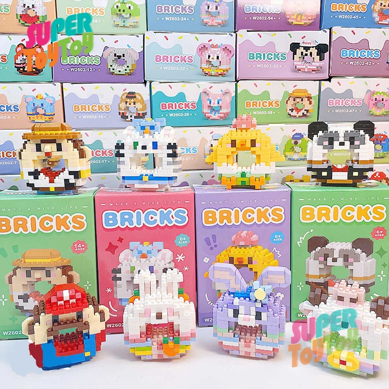 Bricks Set Small Toys Donuts Primary School Students Assemble ...