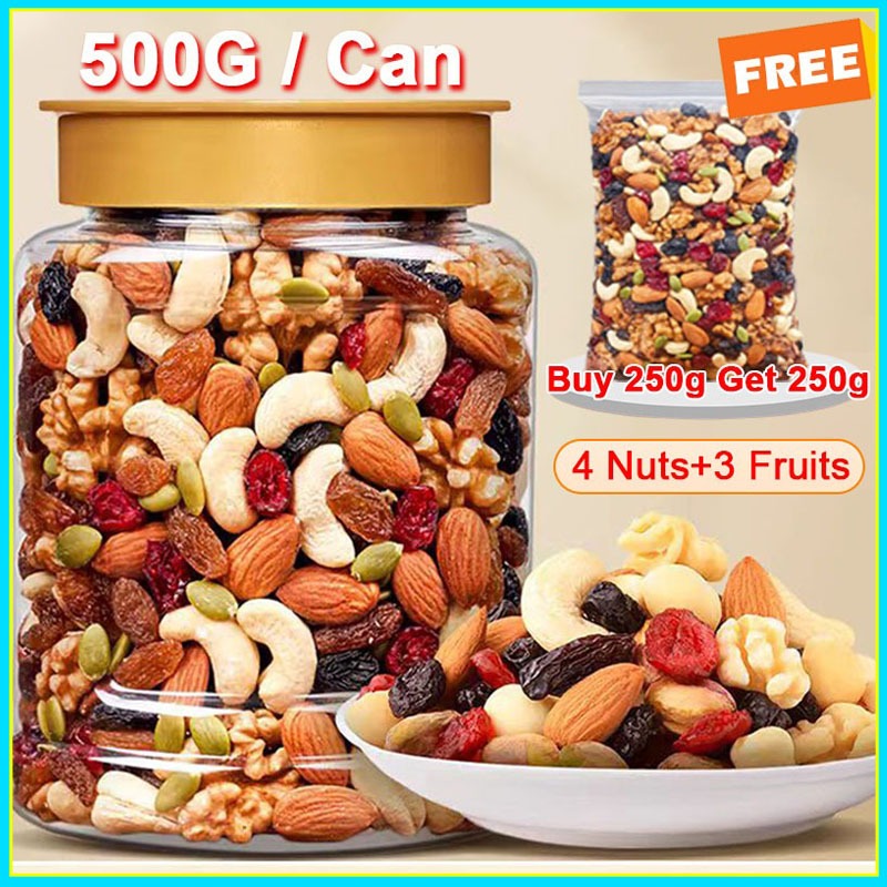 【SUPER SALE】500g Daily mixed nuts Bulk Dry Fruit Snack mixed nuts and ...
