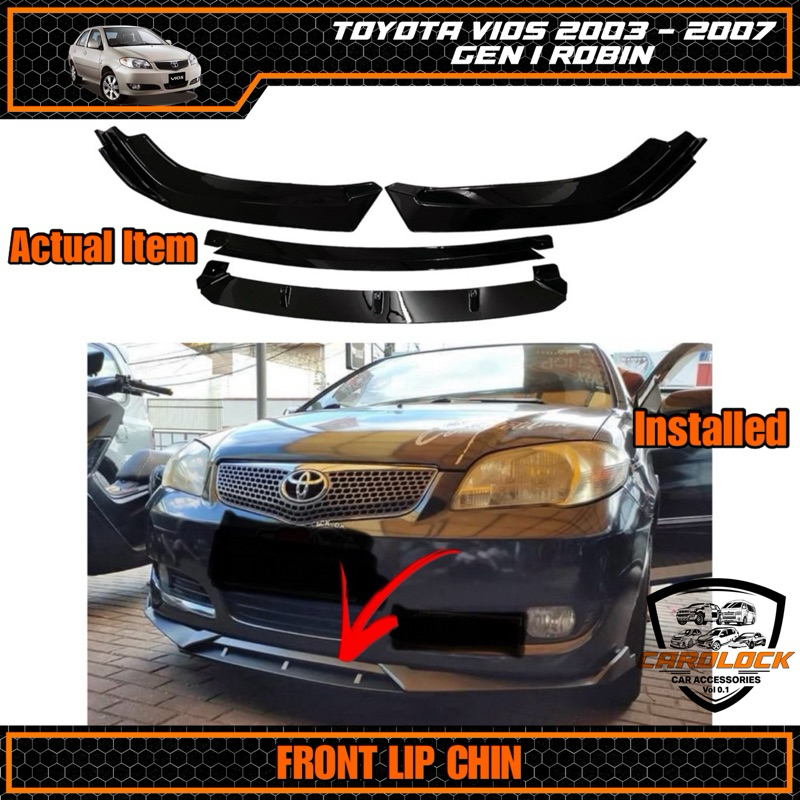 Toyota Vios 2003 - 2007 Front Chin Double Blade | Shopee Philippines