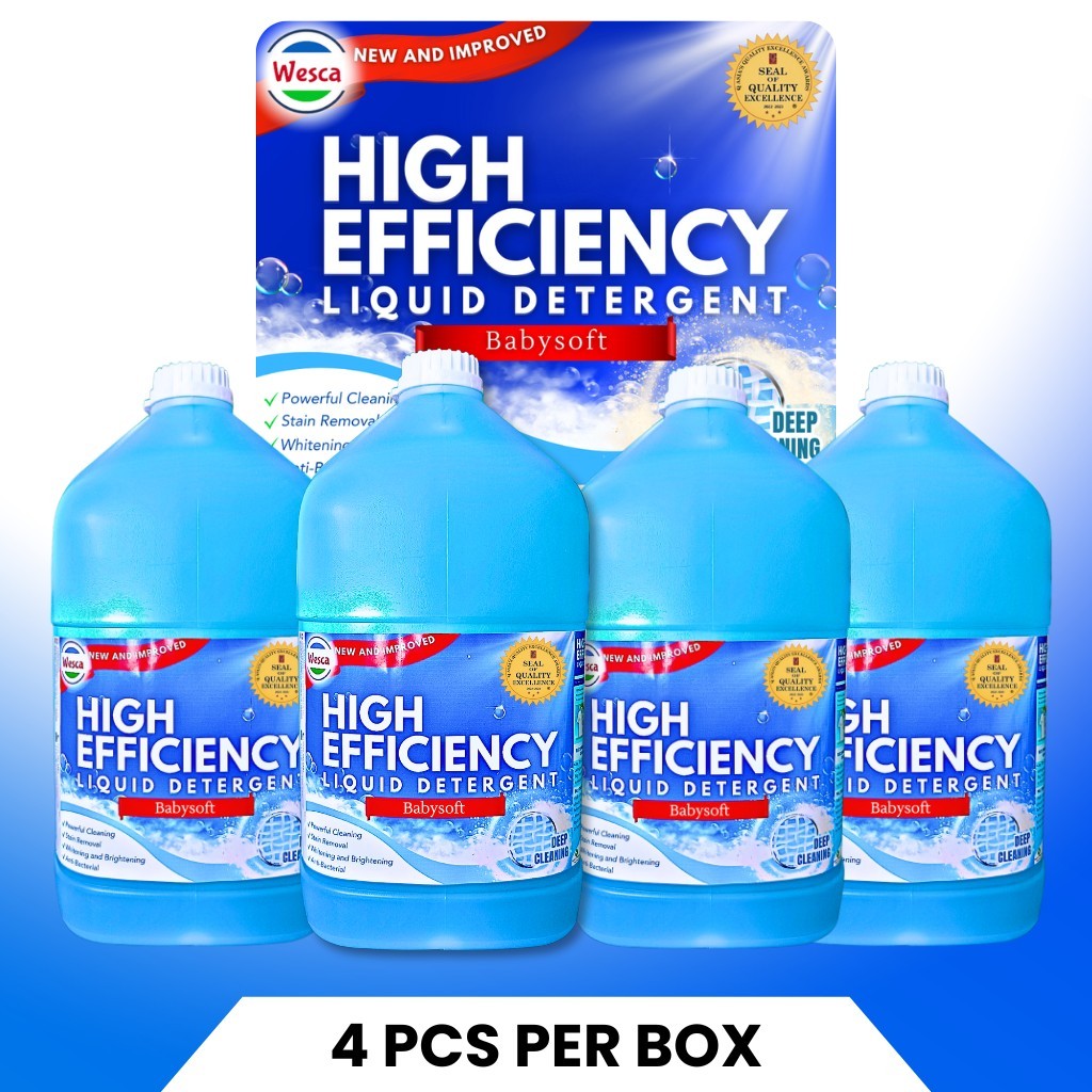 BUNDLE of 4 gallon HE LIQUID DETERGENT (High Efficiency) SCENT 1 ...