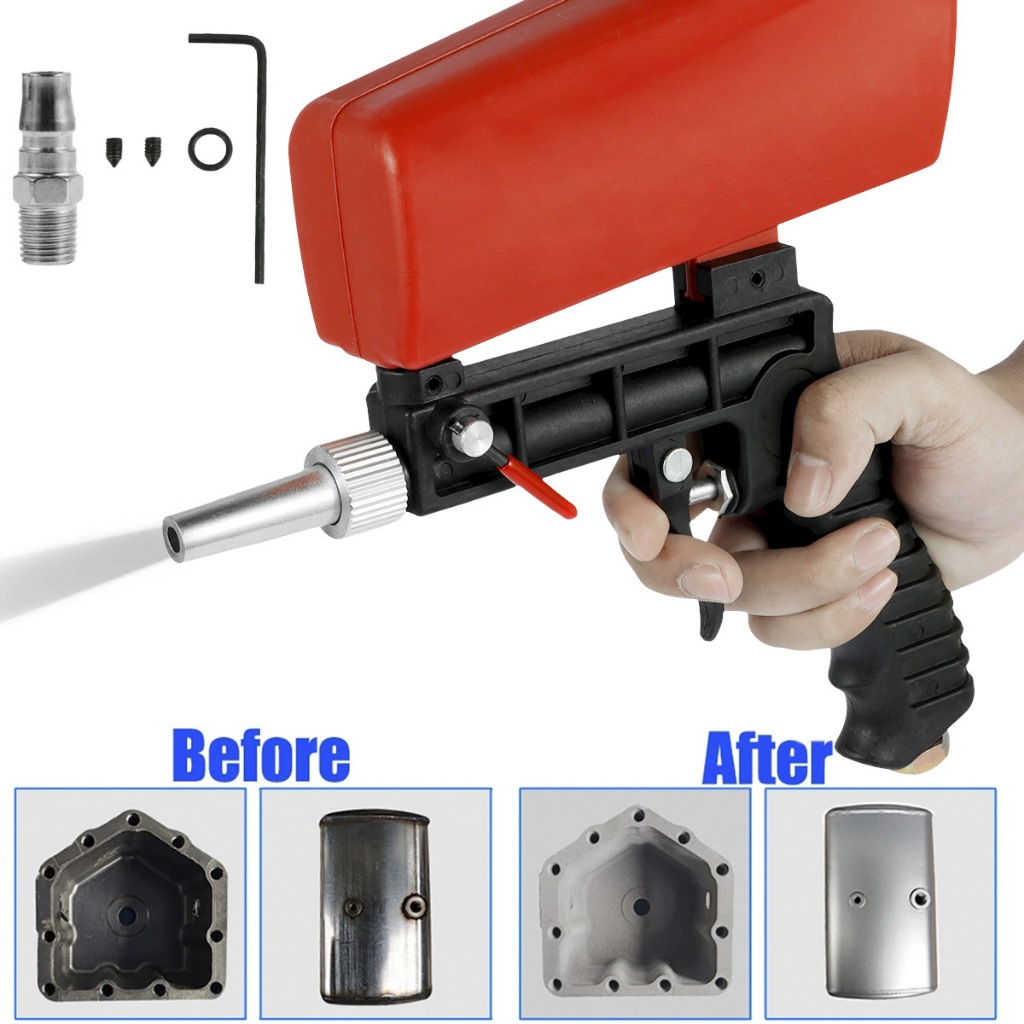 Handheld Portable Pneumatic Sand Blasting Gun Rust Removal Oil Removal ...