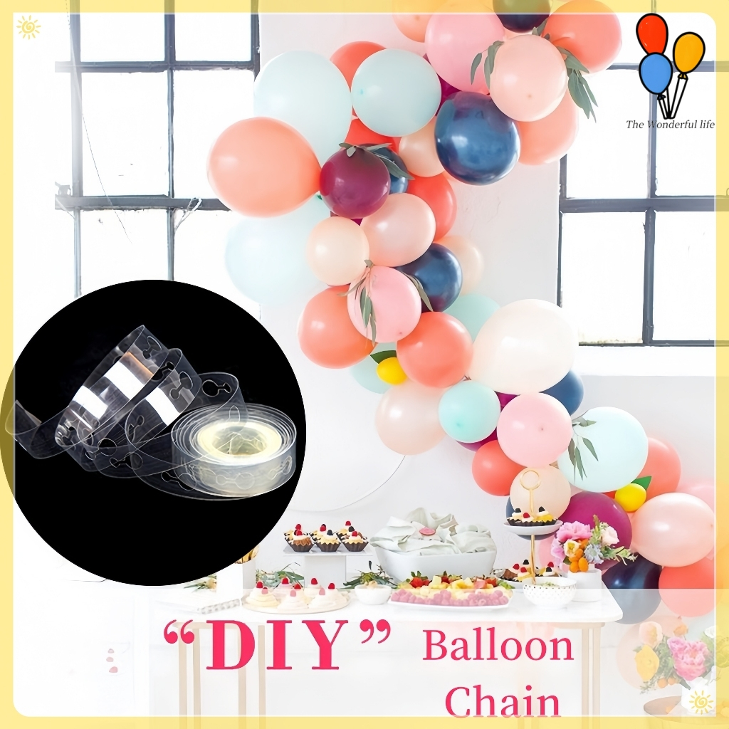 5m Strip Irregular Balloon Chain Wedding Room Layout Birthday Room ...