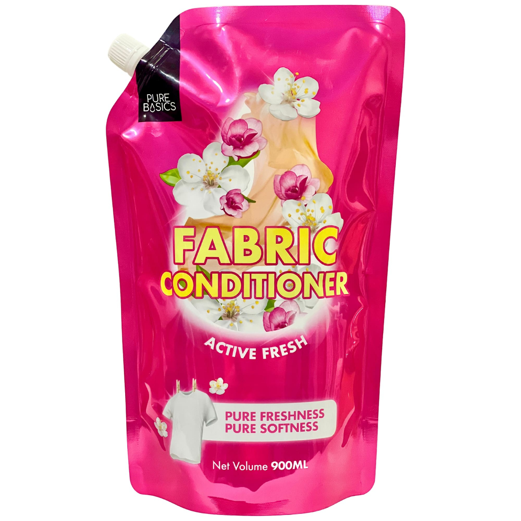 Pure Basics Active Fresh Fabric Conditioner 900ml Refill | Shopee ...