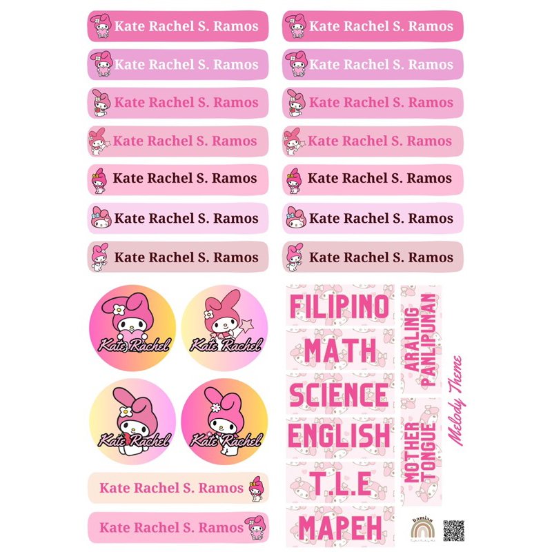 Notebook Labels | A4 | Shopee Philippines