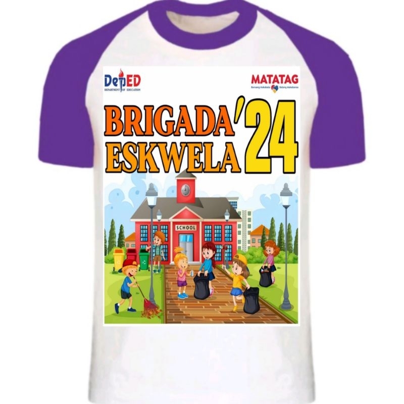 BRIGADA ESKWELA RAGLAN 2024 RAGLAN SHIRTS SUBLIMATION PRINT D2 | Shopee Philippines
