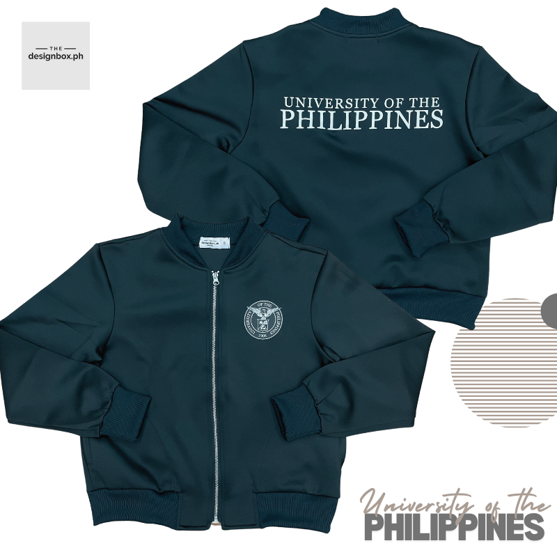 UP Bomber Jacket black Unisex University of the Philippines Maroons ...