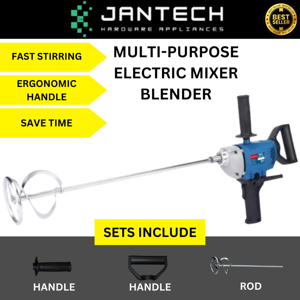 JANTECH 2000W Multifunctional Mixer Blender Cement Concrete & Paint ...