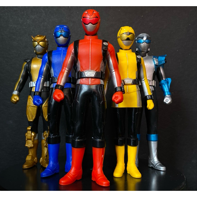 Power rangers set 6.5 to 7 inches vinyl sentai power rangers beast ...
