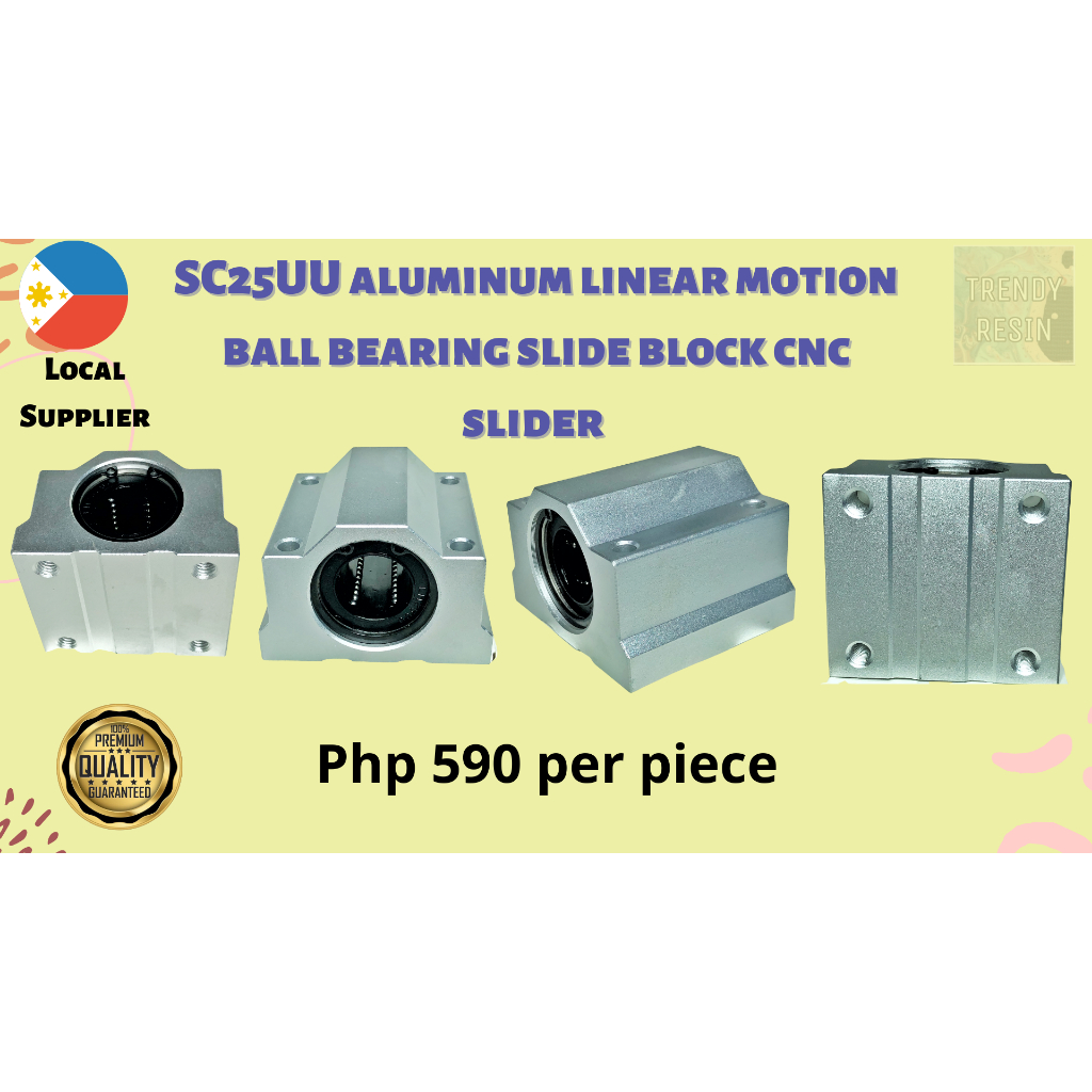 SC25UU and SK25 Aluminum Linear Motion Ball Bearing Slide Block CNC ...