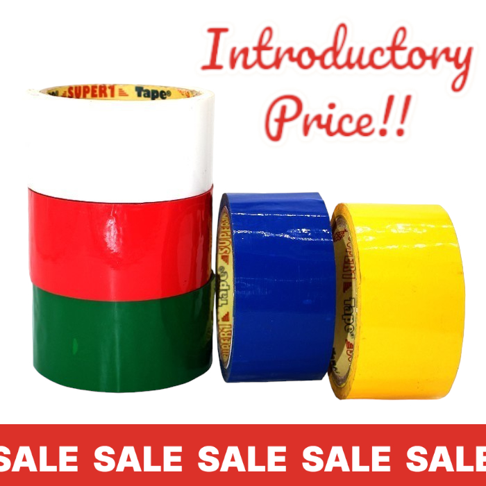 Colored packaging Tape 50m and 100m color Sealing tape | Shopee Philippines
