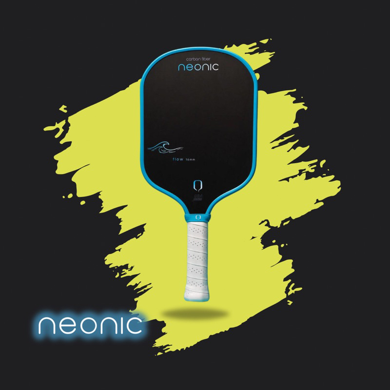 Neonic Flow 16mm Pickleball Paddle (Aqua Blue/Rose Gold) | Shopee ...
