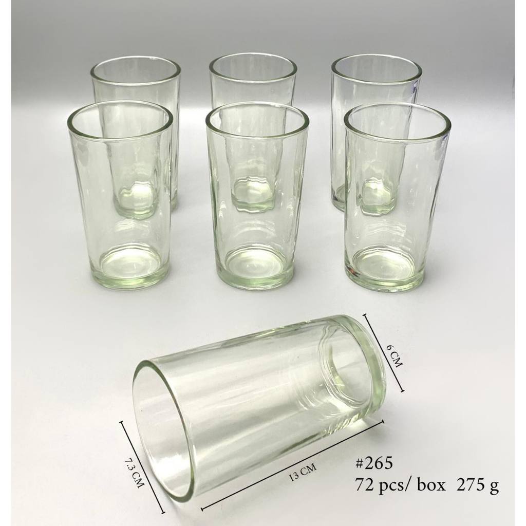 JMY TRANSPARENT DRINKING GLASS / BASO 110W/777 (SET BY 6) | Shopee ...