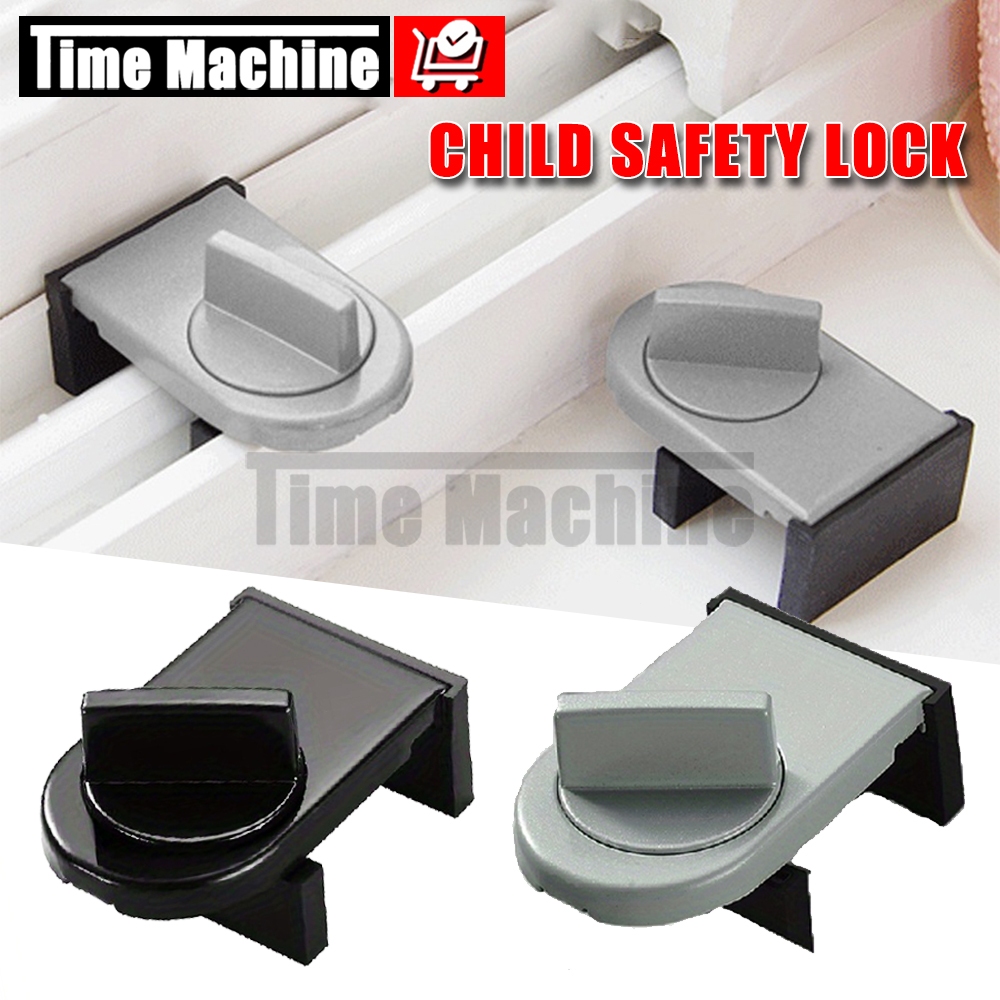 Safety Security Anti-Theft Sliding Auxiliary Window Limiter Lock Sash ...