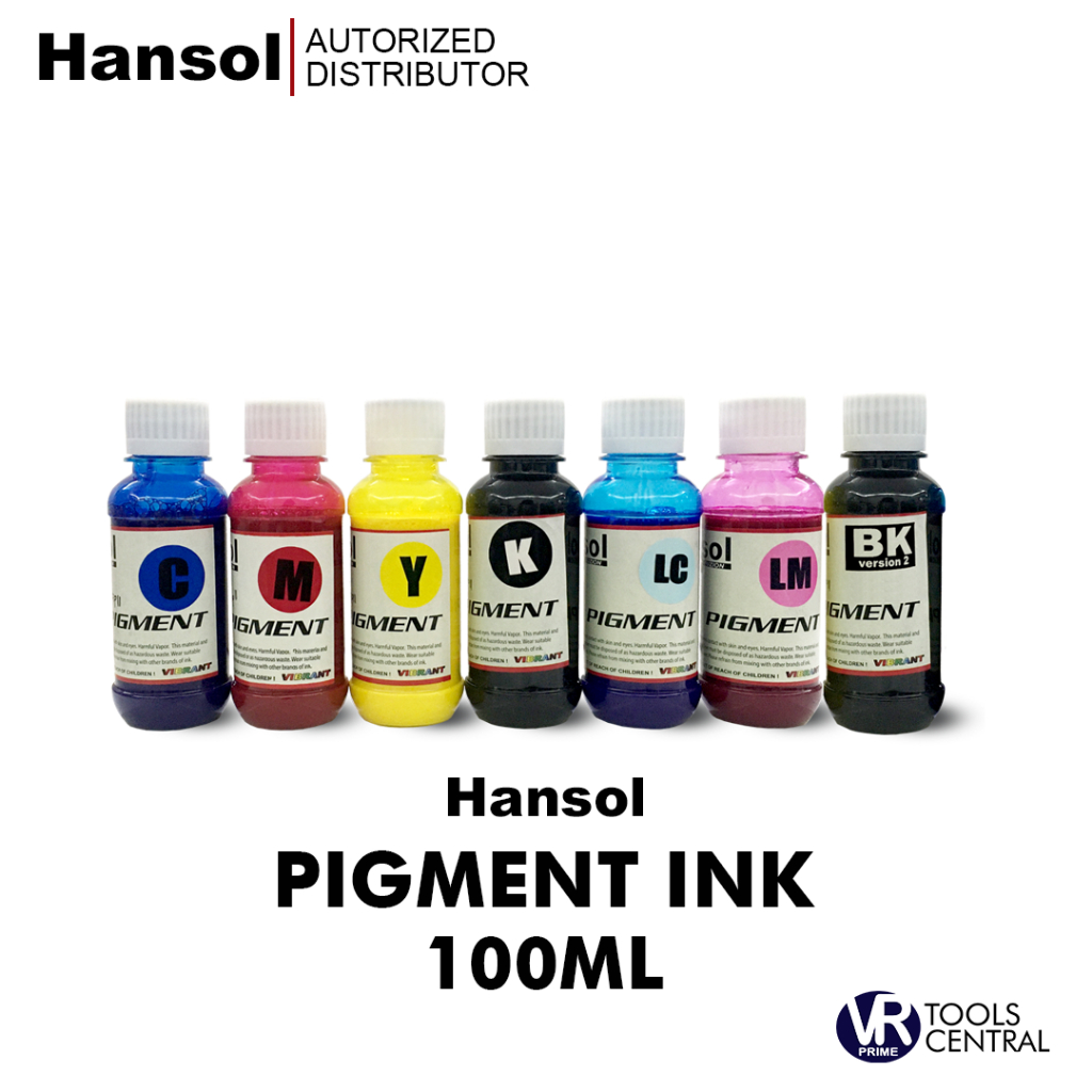 Hansol Universal Pigment Ink 100ml - for printer refill ink | Shopee ...