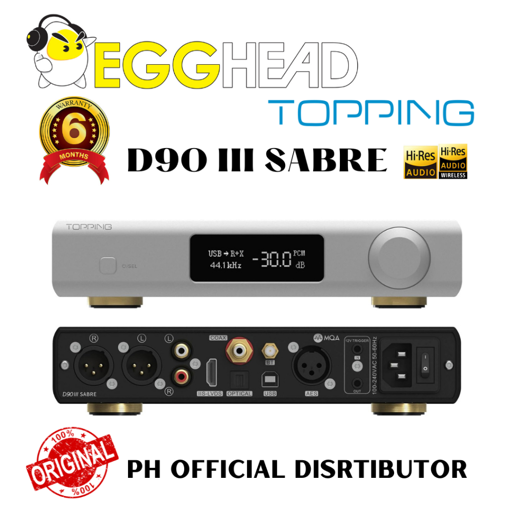 Topping D90 III SABRE | Lite Hi-Res Audio Bluetooth 2×ES9068AS USB DAC ...