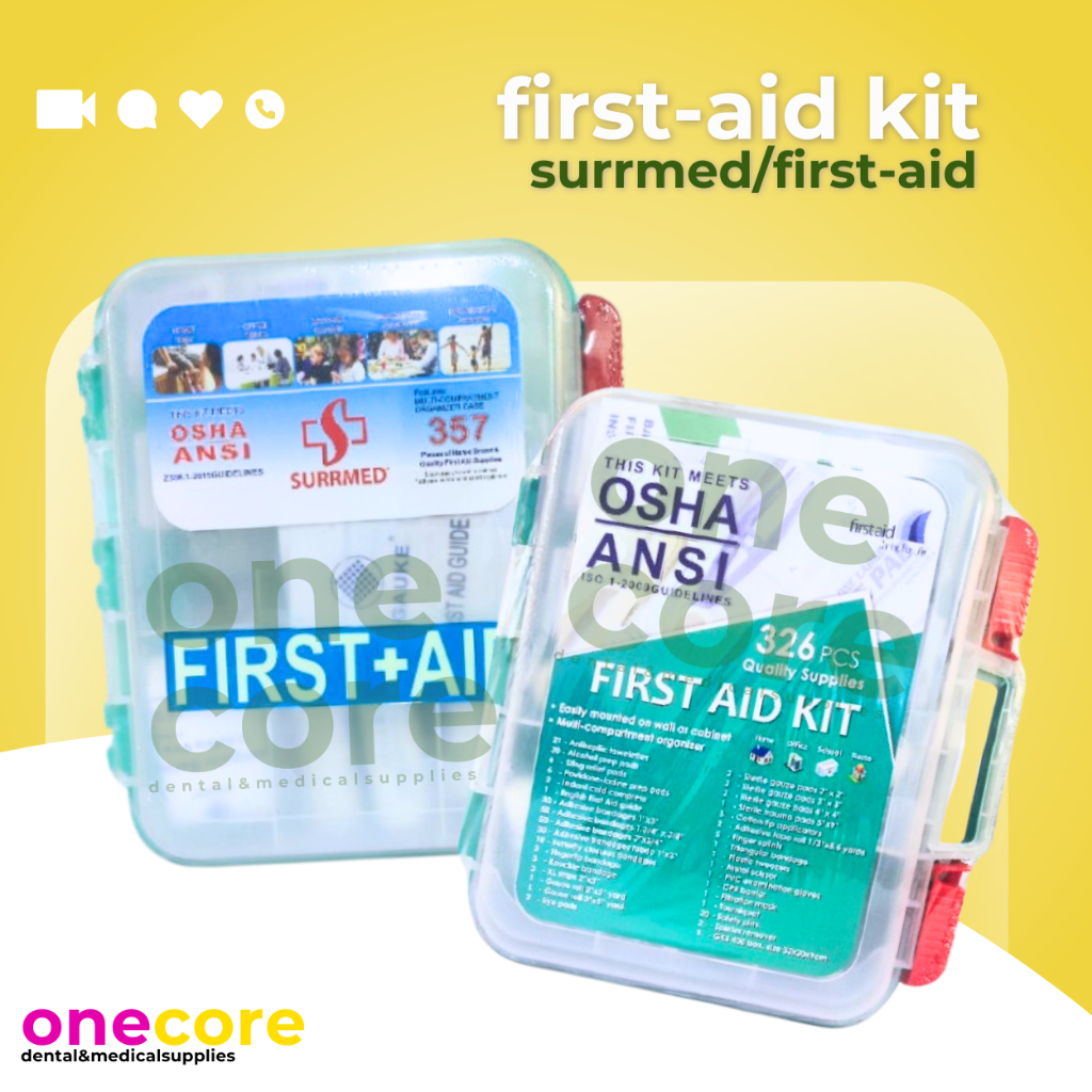 First-Aid Kit Set / Tool Box Hard Casing (Surrmed/ First-Aid) | Shopee ...