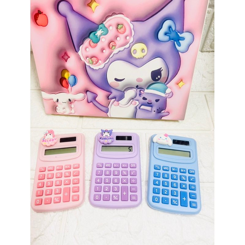 Sanrio kuromi Mini Calculator Candy Color Portable Counter for Student ...