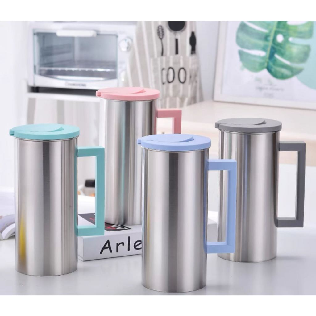 Stainless Steel Pitcher Korean Water Bottle Water Jug for Beverages ...