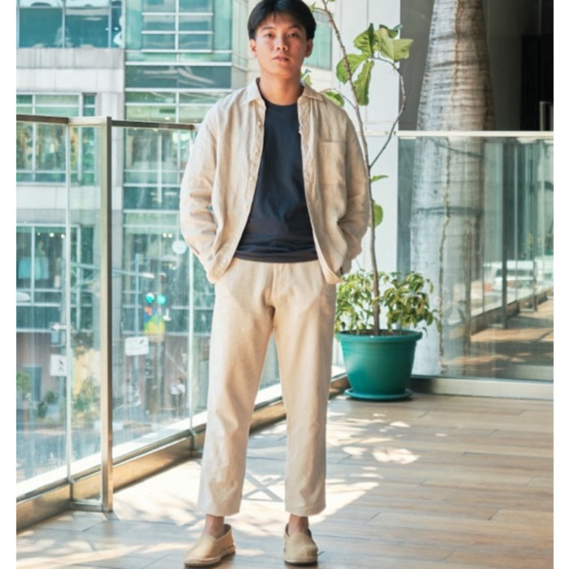 Linen blend relaxed pants unisex | Shopee Philippines