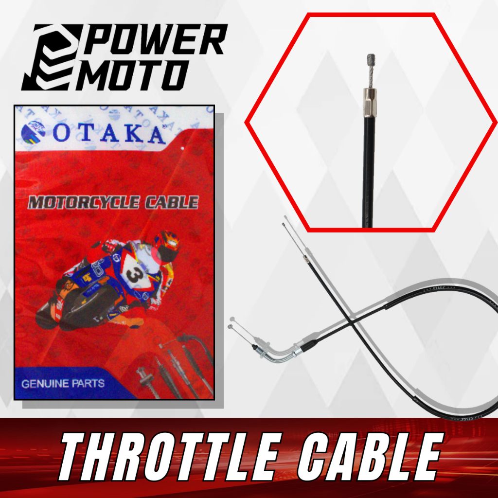 THROTTLE CABLE OTAKA MOTORCYCLE FOR BARAKO175 C100/DREAM FURTY125 ...