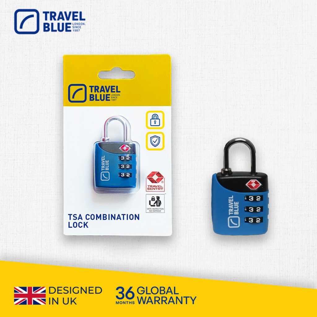 TRAVEL BLUE TSA 3 DIAL COMBINATION LOCK (1 PC) - TB029 | Shopee Philippines