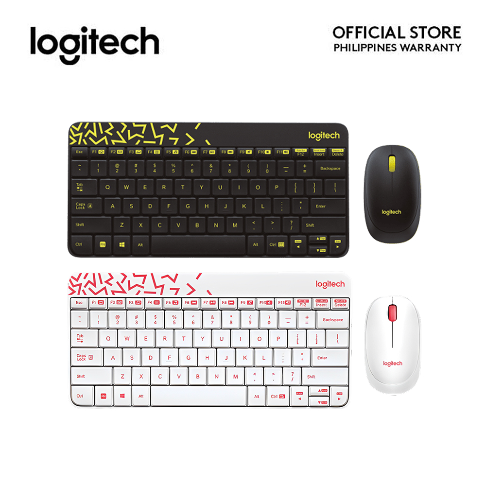 Logitech MK240 Black/White Compact Wireless Keyboard and Mouse Combo ...