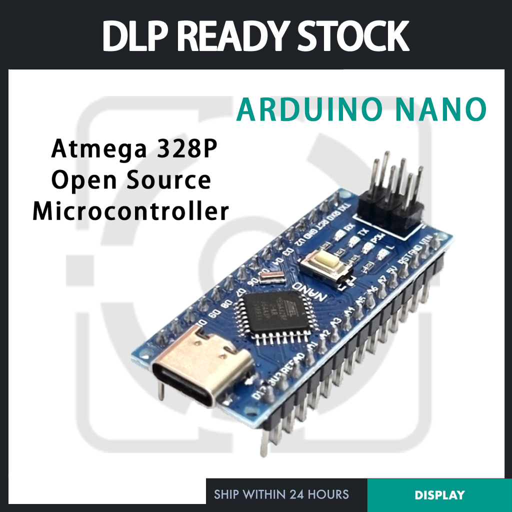 Arduino Nano Atmega328p Ch340g Ch340 Soldered Unsoldered Shopee