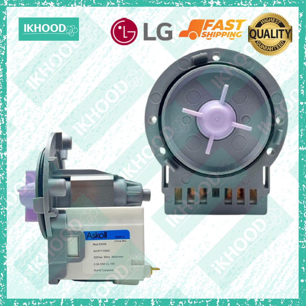 EAU61805801 ORIGINAL LG DRAIN PUMP (WATER PUMP, WATER DRAIN PUMP ...