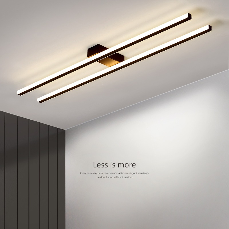 Chandelier Ceiling Lights Modern Design Tri color Strip Lights Corridor ...