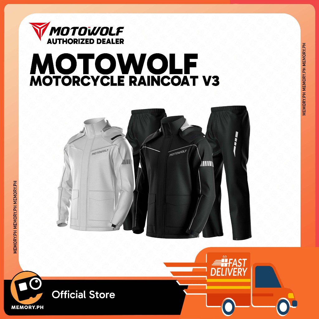 Motowolf V3 & V3B Raincoat and Pants with Shoe Cover MDL0403B | Shopee ...