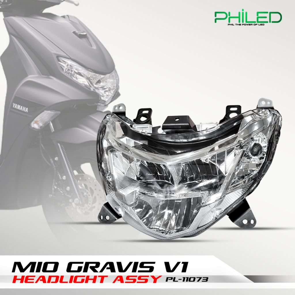 PHILED MIO GRAVIS V1 HEADLIGHT ASSY CLEAR LENS HEAD LIGHT ASSEMBLY FOR ...