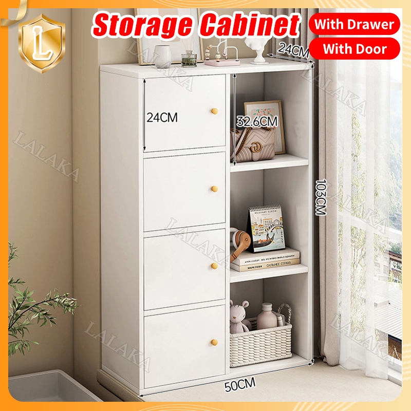 3/4 Layer Drawer Cabinet Simple Storage Cabinet With Door Chest Of ...