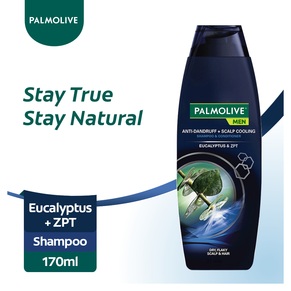 Palmolive Men Anti-Dandruff + Scalp Cooling Shampoo with Eucalyptus ...