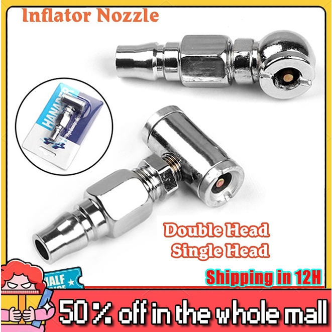 Heavy Duty Air Chuck Tire Inflator Nozzle Double Head Tire Chuck For ...