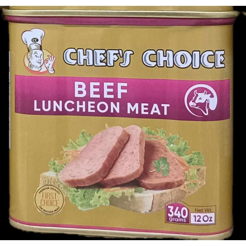 Chef’s Choice Beef Luncheon Meat 340g Halal Certified | Shopee Philippines