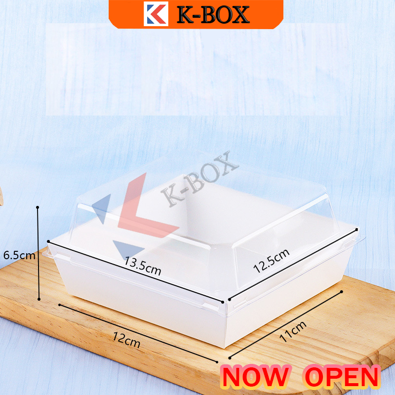 COD Kraft Sushi Tray Sandwich Box with Lid Pastry Dessert Box Sandwich ...