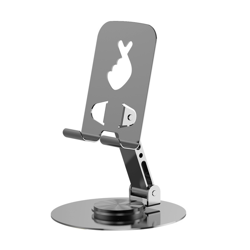 Carbon steel all Metal cellphone stand holder 360° Rotating Foldable ...